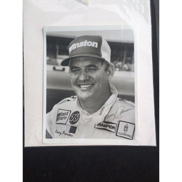 Benny Parsons | Art | Benny Parsons Signed Picture Winston Photo Nascar ...